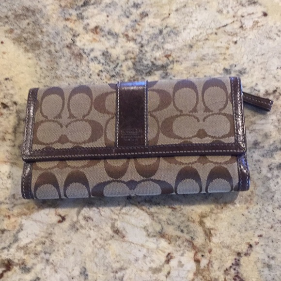 Coach | Bags | Authentic Coach Tri Fold Wallet | Poshmark